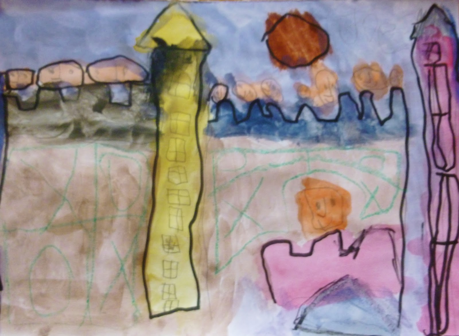 NorthEastArts: Paul Klee,Castle and Sun- Primary Art