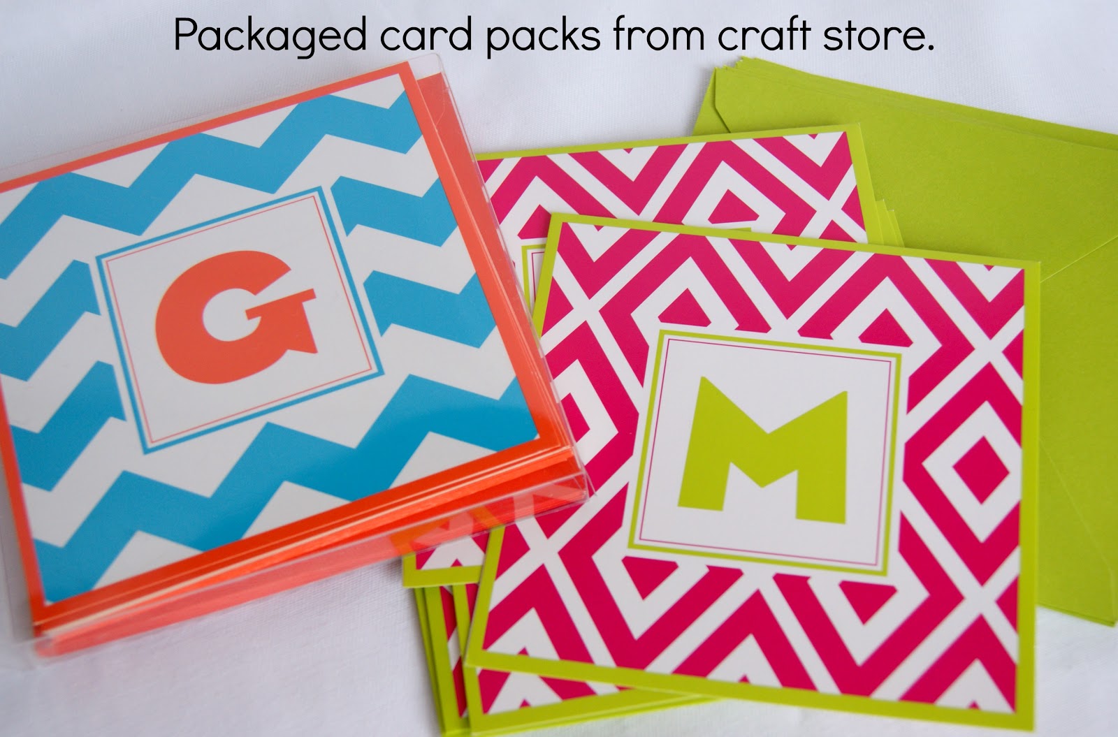 michelle paige blogs: Transform Monogrammed Cards to Thank You Notes in ...