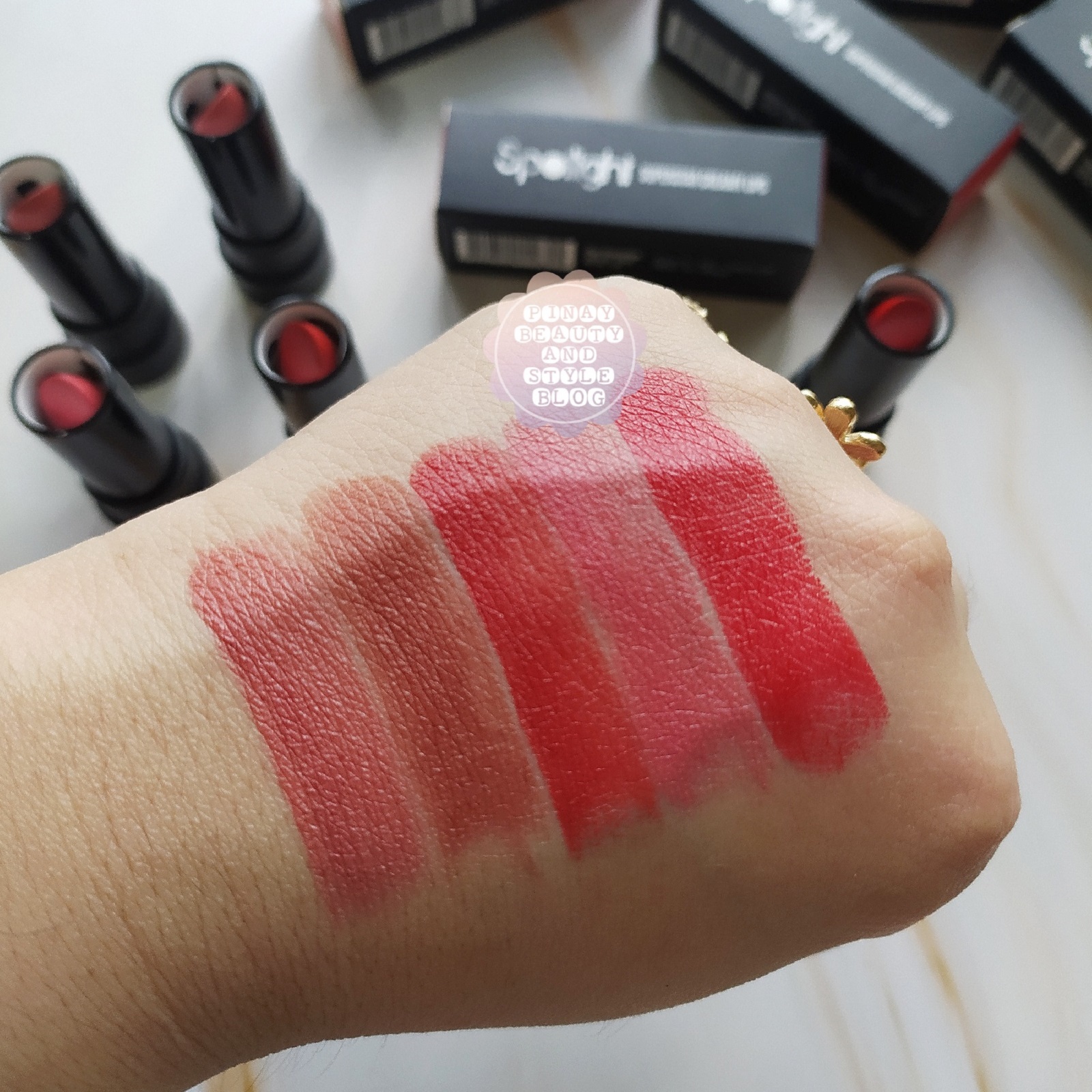 REVIEW Spotlight Cosmetics Lipstick Swatches - Superstar Creamy Lips is ...