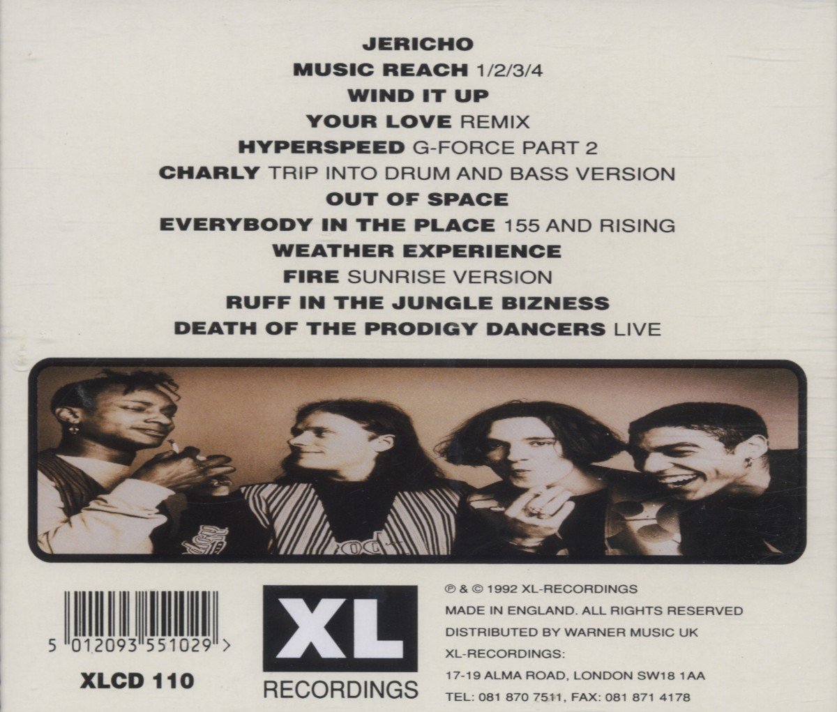 Classic Rock Covers Database: The Prodigy - Experience (1992)