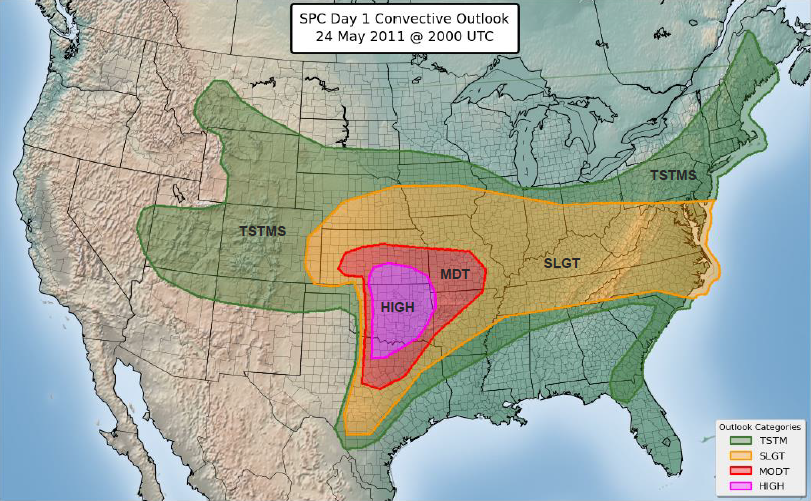 MWN Blog: Storm Prediction Center revises severe weather outlook categories