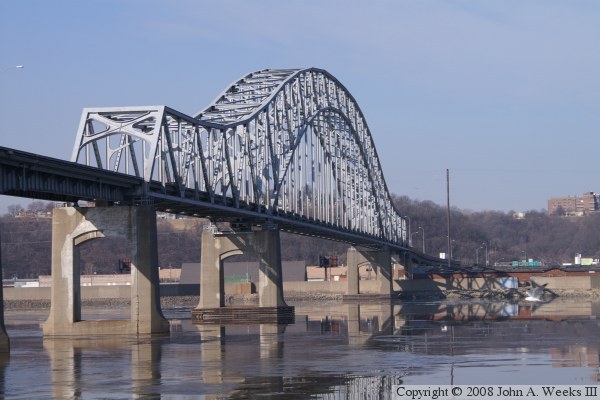 Industrial History: 1943 US-20 Julien Dubuque Bridge over Mississippi ...
