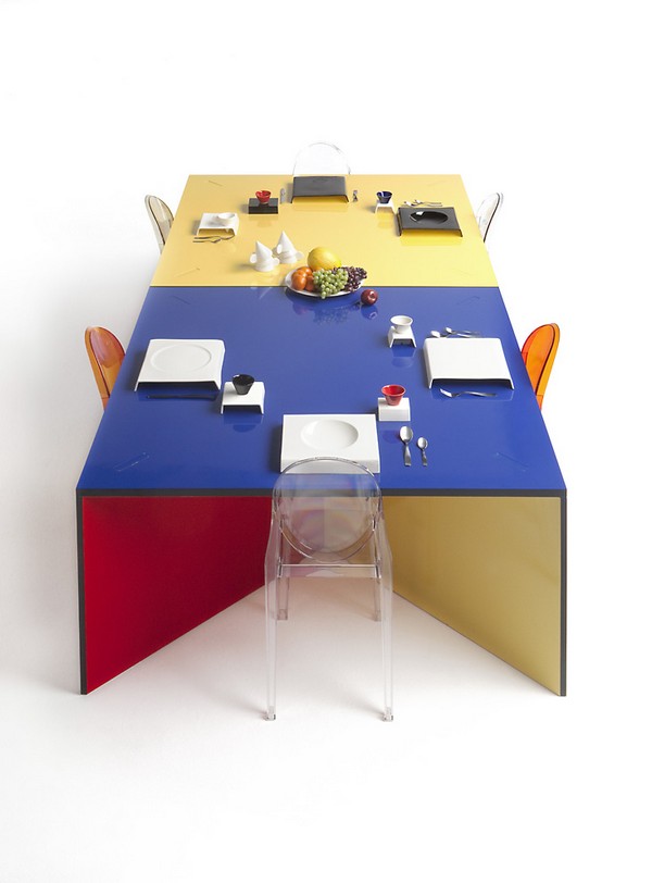 Mesa de Colores Modular para Momentos de Comedor Frescos