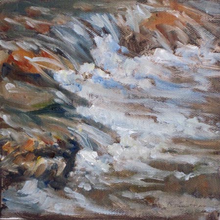 Carlene Dingman Atwater: Waterfall at Geode