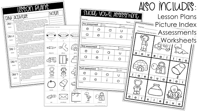 Short Vowel Boot Camp - Supports for Special Students