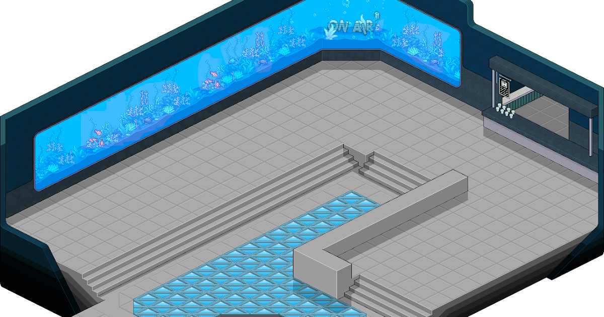 Public Room : Habbo Custom Blue Disco BG