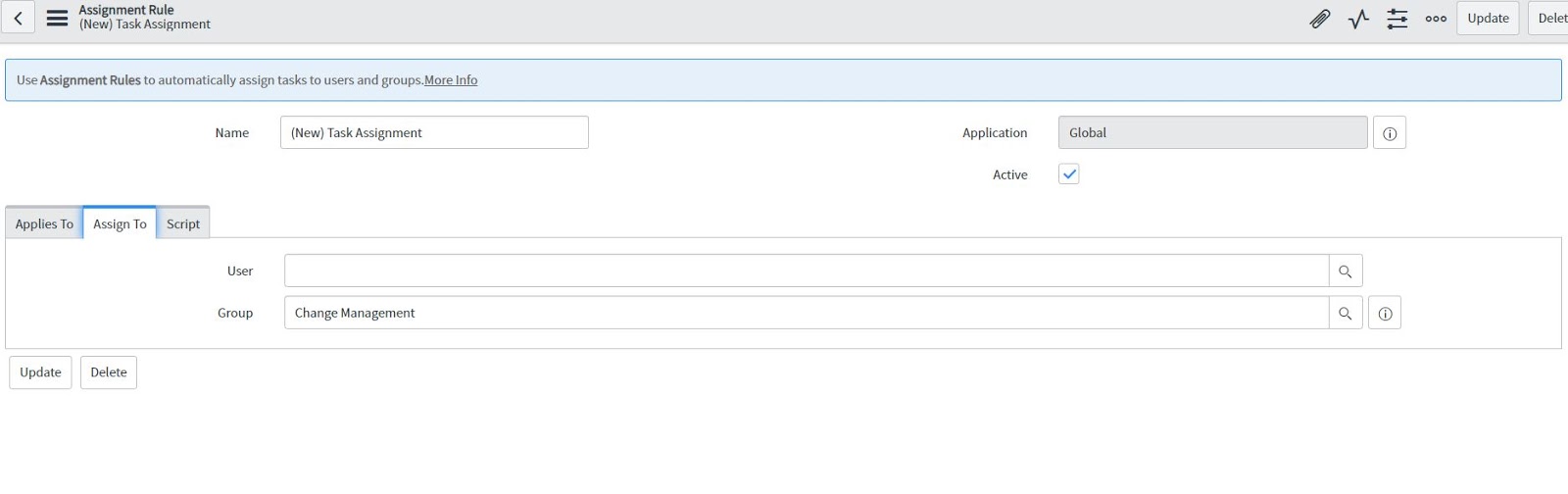 Swetha's Blog: Working with Assignment Rules