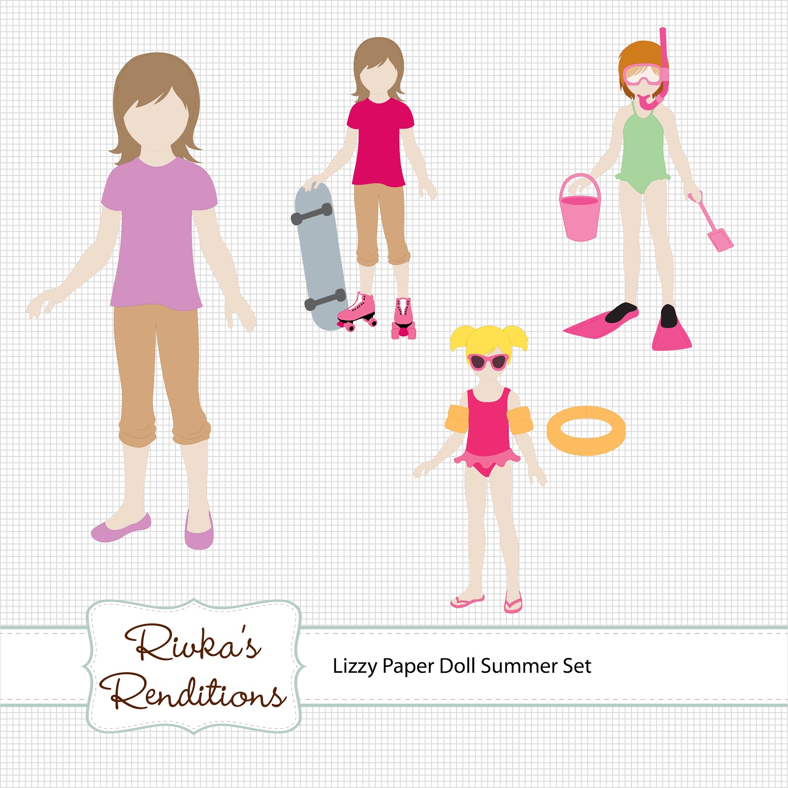 Rivka's Renditions: Paper Doll Sets on Etsy