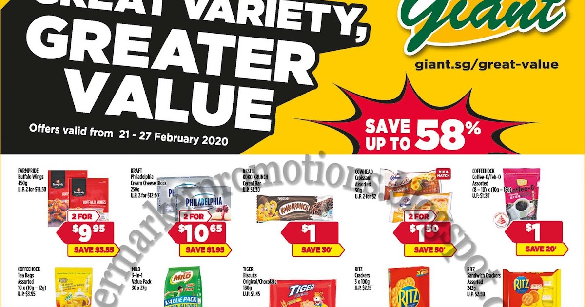 Giant Great Value Promotion 21 - 27 February 2020 ~ Supermarket Promotions