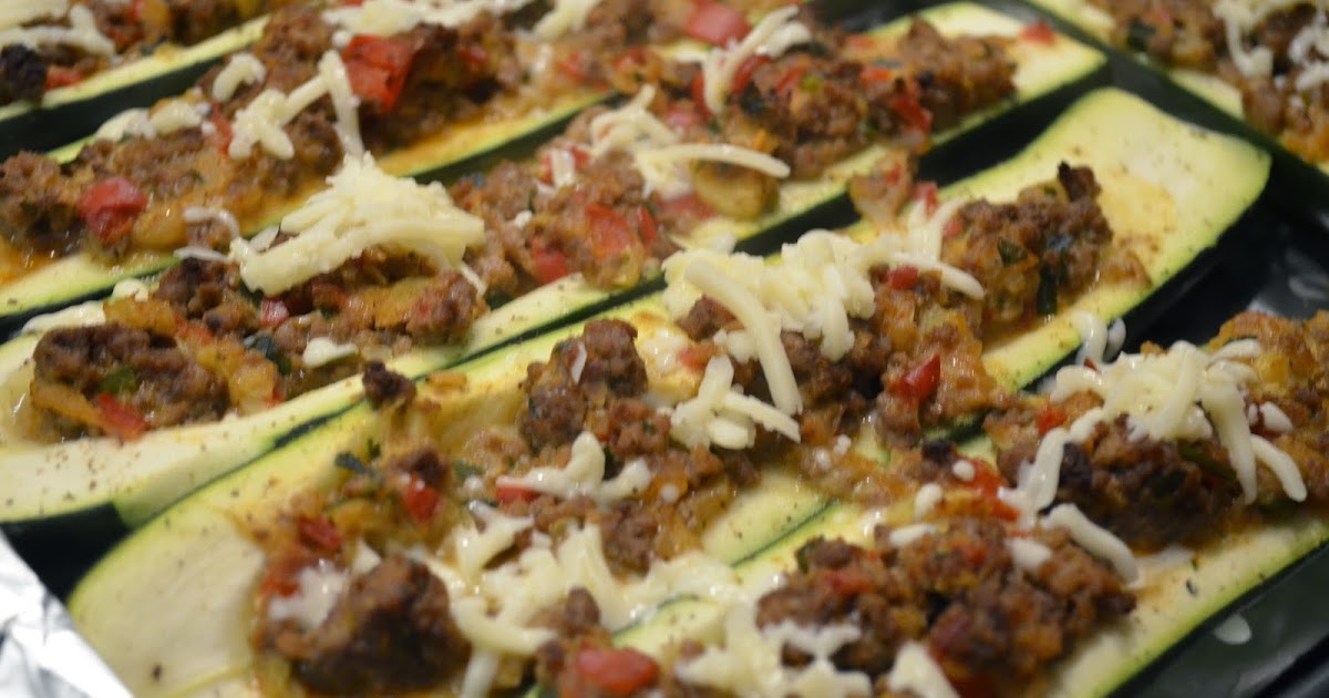 Stuffed Zucchini ~ Stuff and Spice