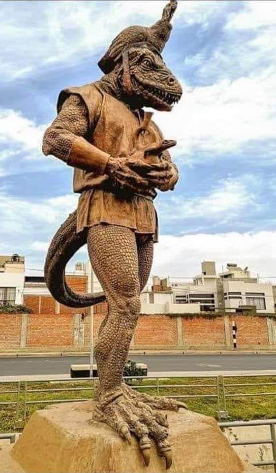 Draco Statues in Chiclayo, Peru