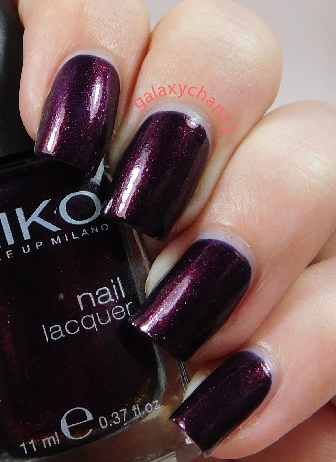 Miss Galaxy Nails & Beauty: Kiko #360 #488 & #497 Swatch & Review
