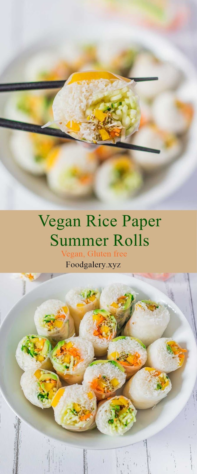 Vegan Rice Paper Summer Rolls