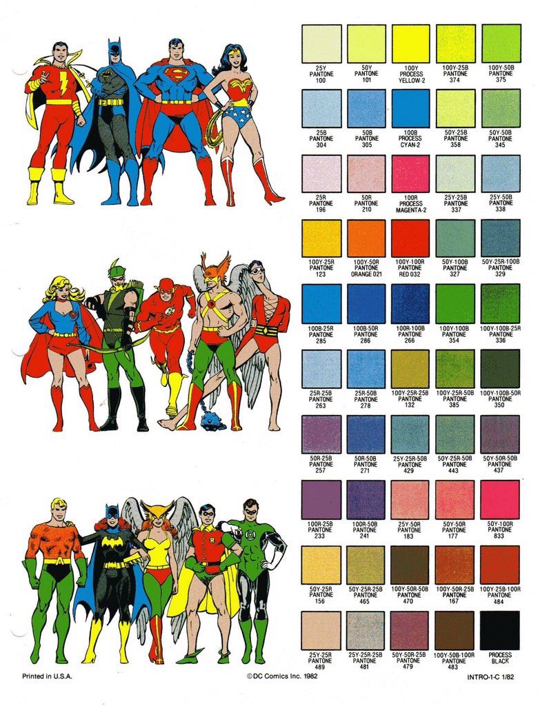 Red de Rol: Guía de color de héroes de DC (1982)
