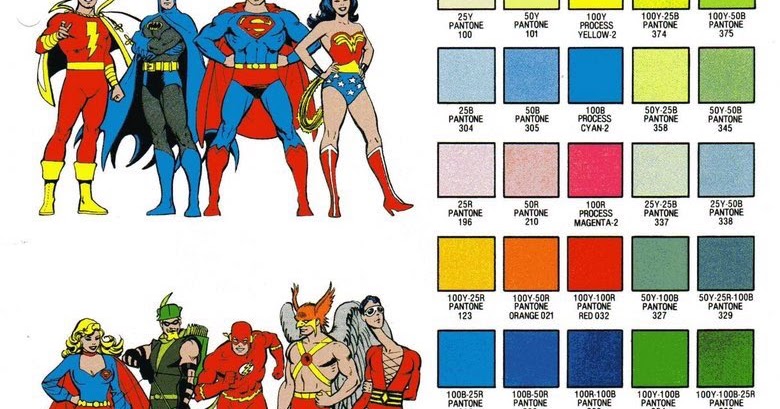 El Descanso del Escriba: Guía de color de héroes de DC (1982)