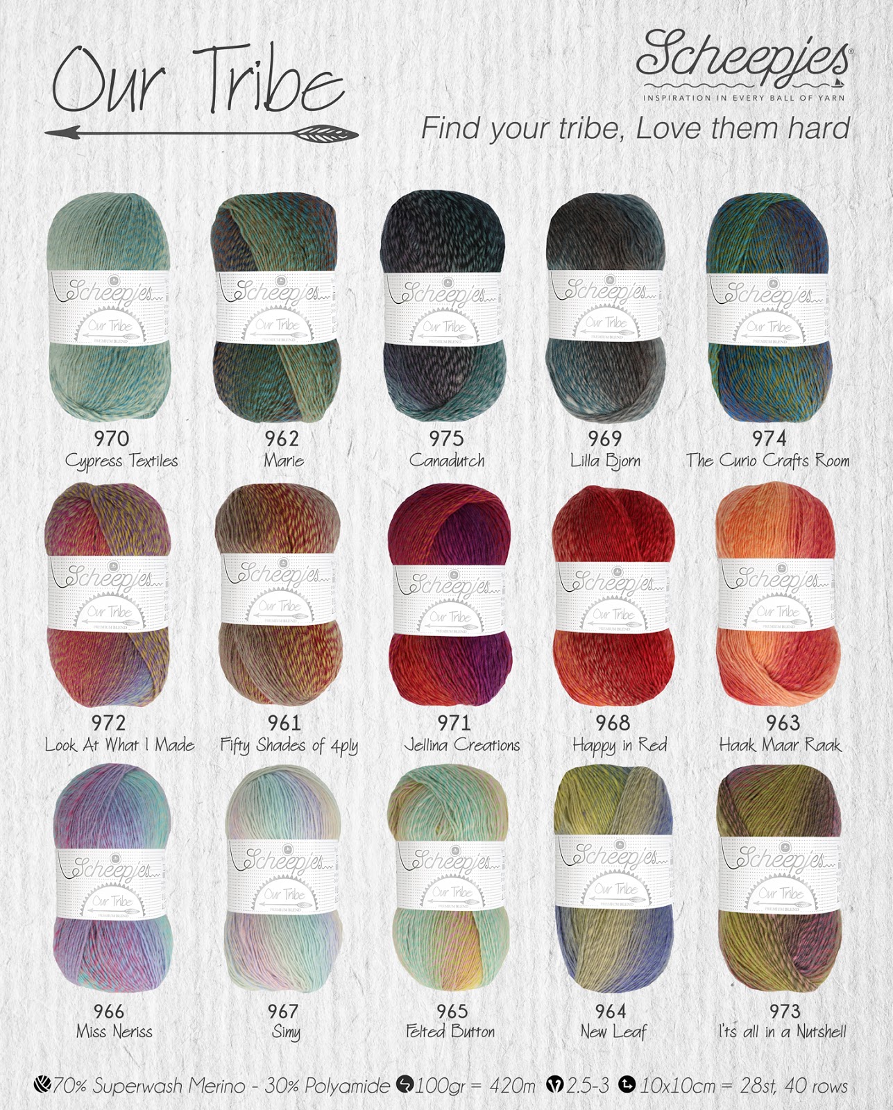 LadyViolet Hobbymaterialen Blog: Scheepjes - Our Tribe