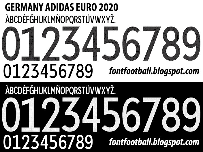 FONT FOOTBALL: Font Vector Germany Euro 2021 kit