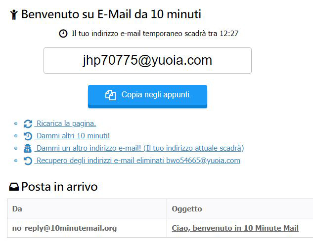 Email temporanea? - Ecco cosa sono e come si usano