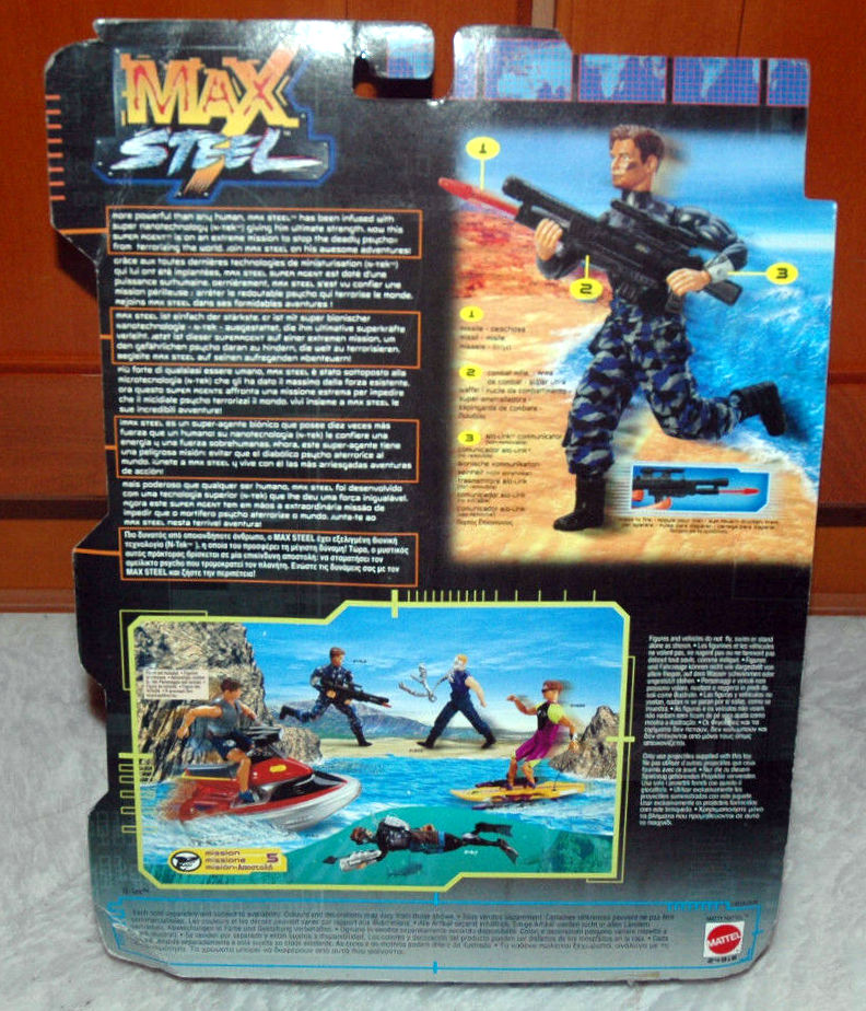 Max Steel Fanáticos: Línea Max Steel 1999-2000 Completa