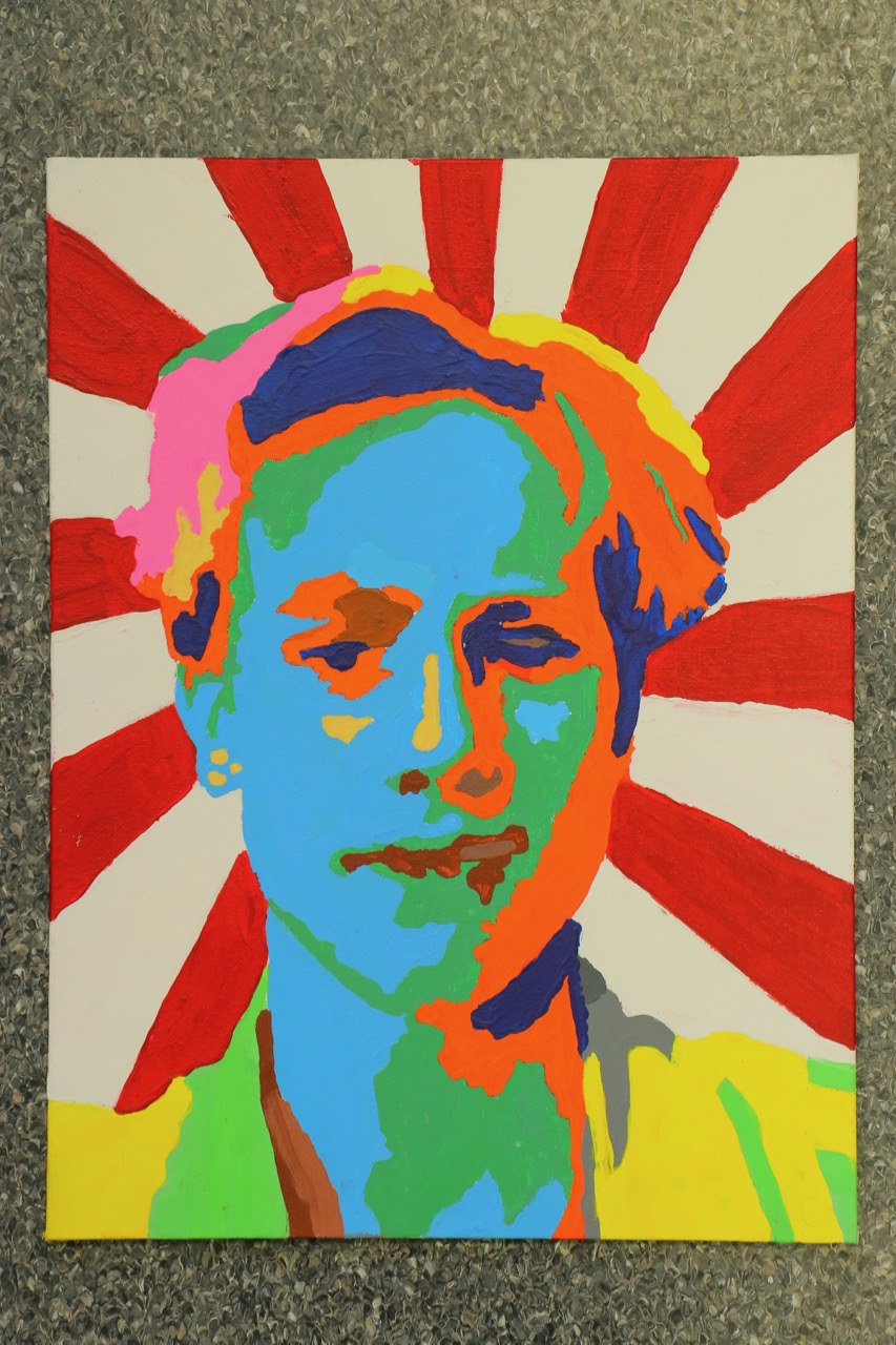 tssyr9art: SEMESTER TWO - COURSE B - SELF PORTRAIT POP ART ACRYLIC ...