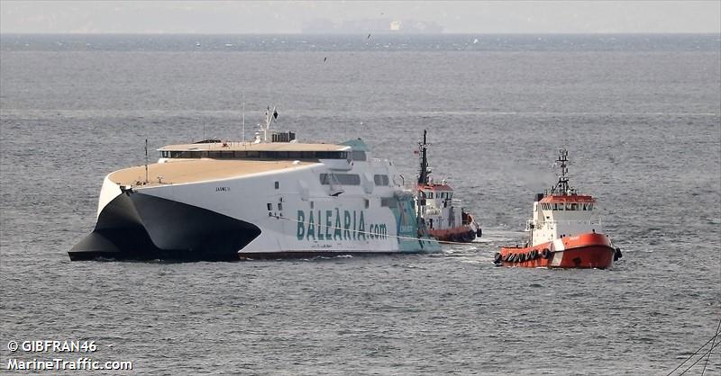 FERRYBALEAR: El "Jaume II" de Baleària, finalmente en Gibraltar, para ...