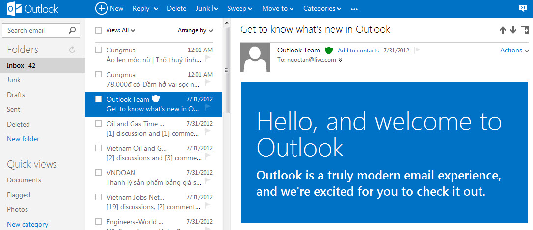 Hotmail Outlook