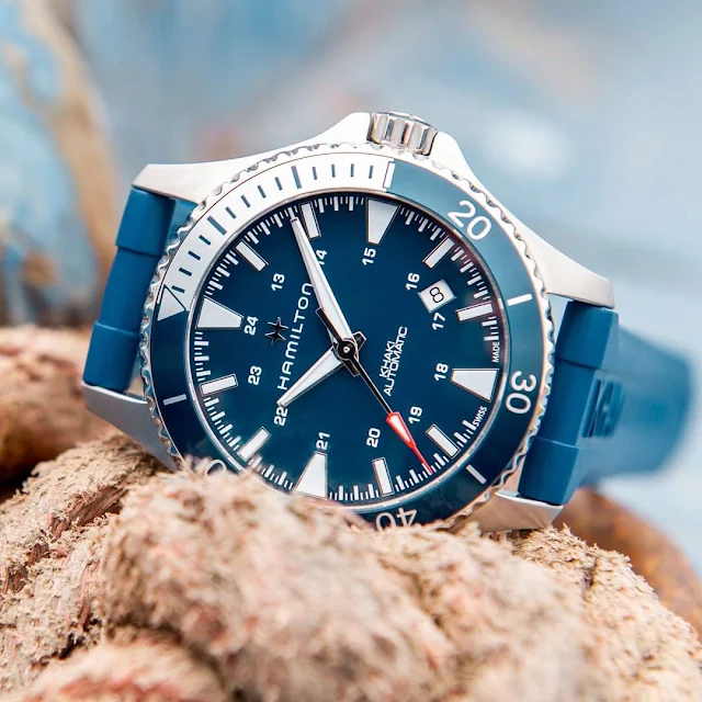 Hamilton - Khaki Navy Scuba Blue & White | Time and Watches | The watch ...