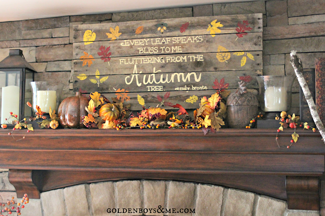 Fall Mantel | Golden Boys & Me