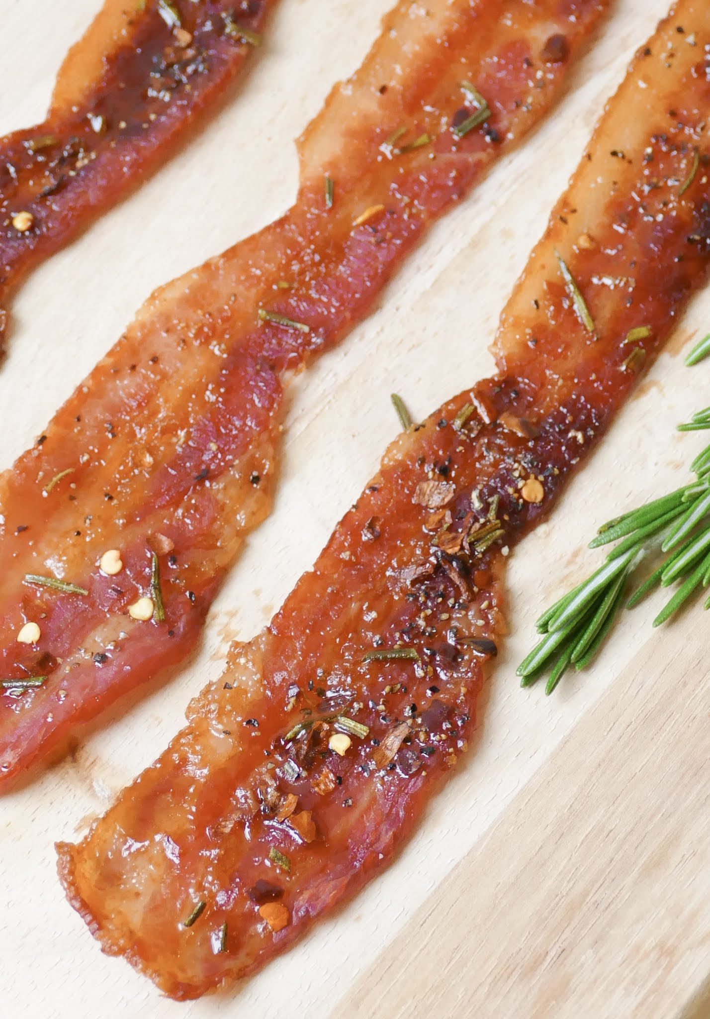 Hot Eats and Cool Reads: Baked Rosemary Sweet and Spicy Candied Bacon ...