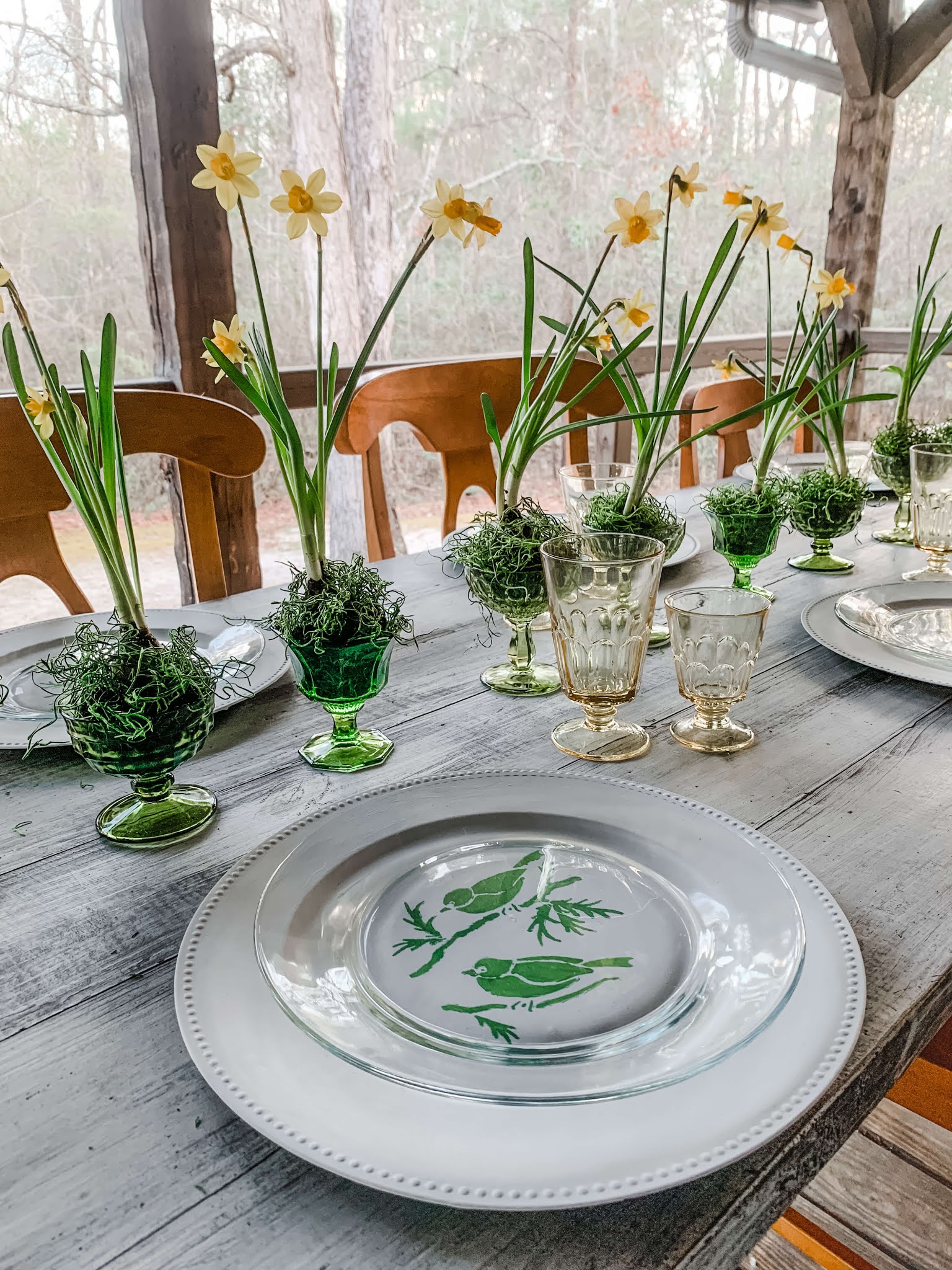Yellow and Green Spring Tablescape | The Roots of Home
