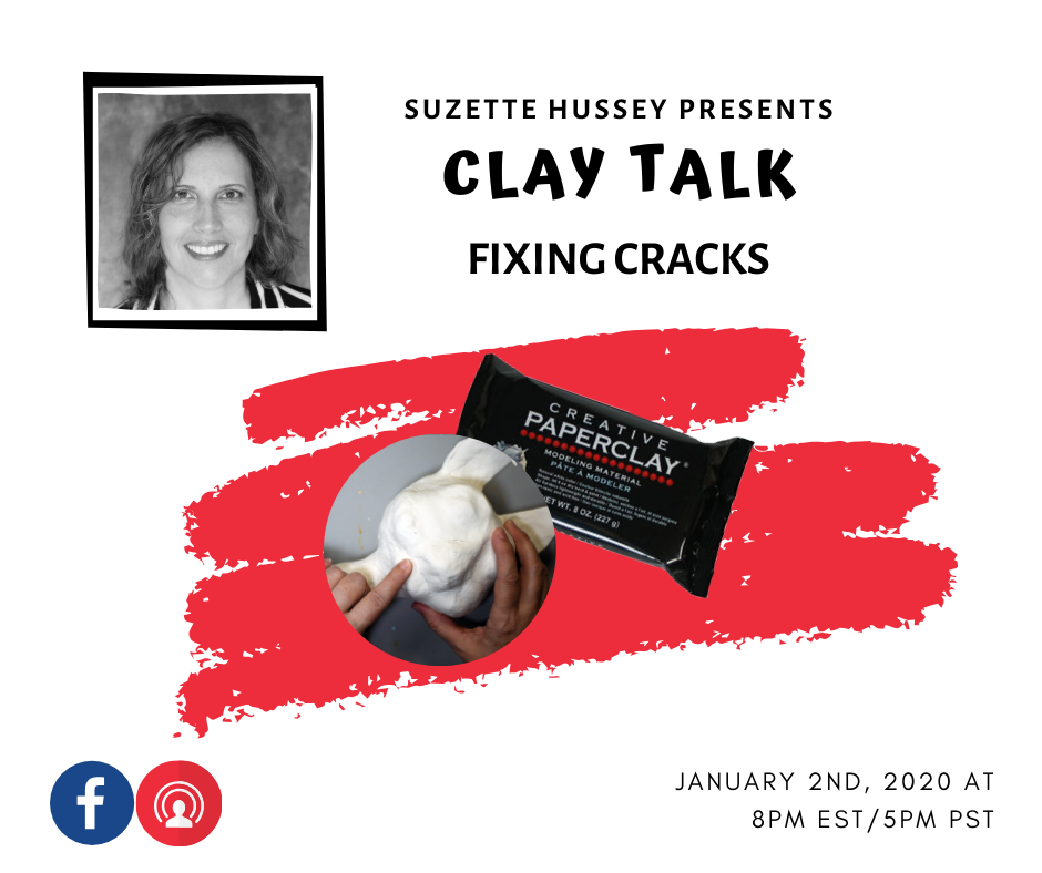 Creative Paperclay® air dry modeling material: Clay Talk: Fixing cracks ...