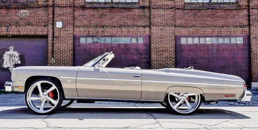 Ace-1: Twin Turbo 75 Chevy Caprice Vert on 26" Intro Billet Wheels