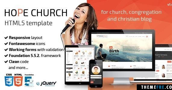 Sora Ripley Hope - Church Responsive HTML5 MuraCMS theme christian church congregation