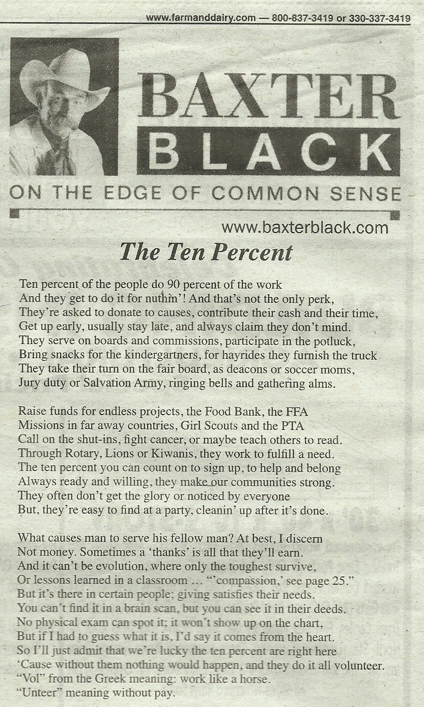 Ghost Town: Baxter Black making sense