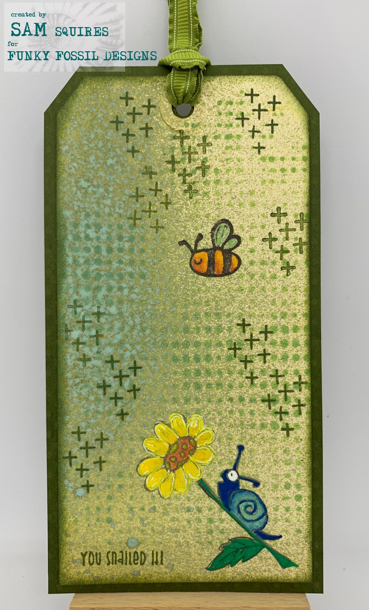 A Crafting Niche: Funky Fossil Designs new stamp preview "Snail Mail"