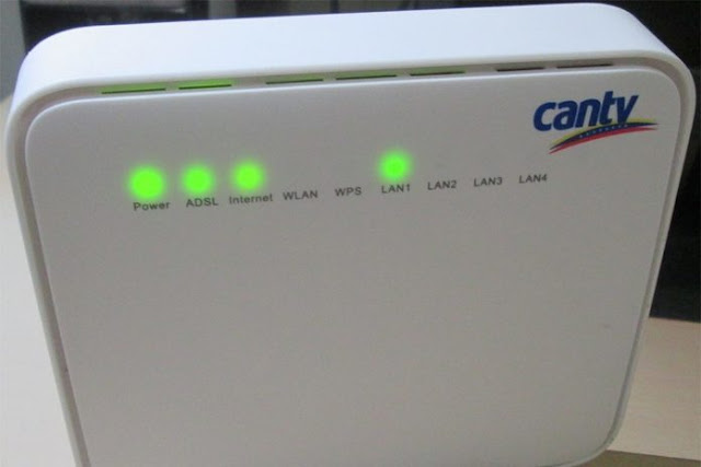 Que significado tienen las luces de un modem: - ADSL NETWORK