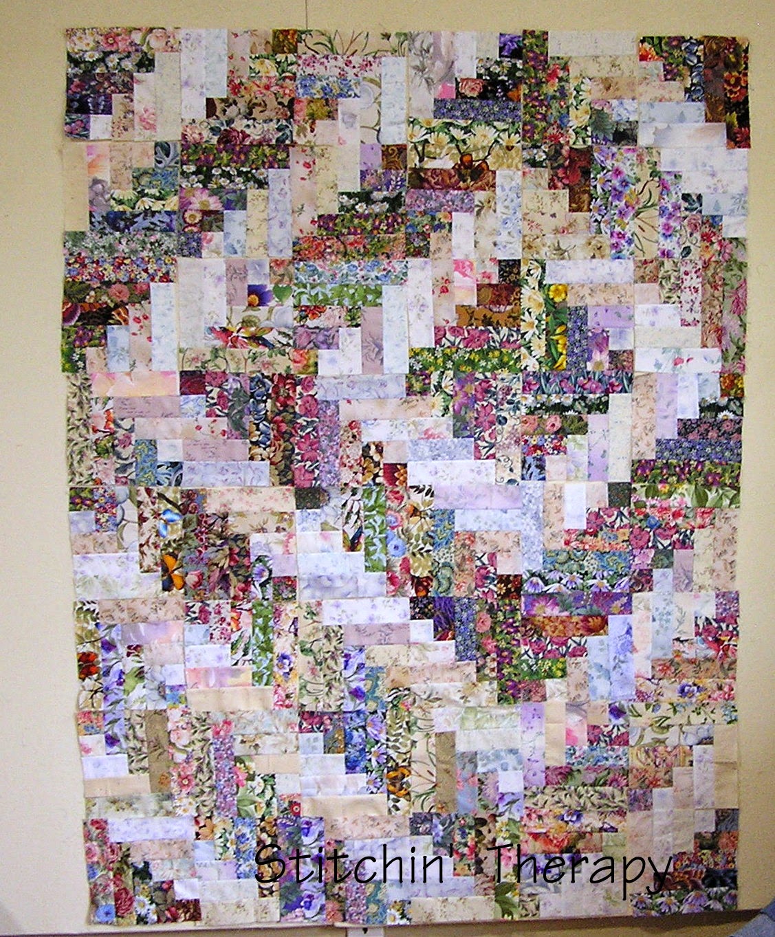 Stitchin' Therapy: Log Cabin layout