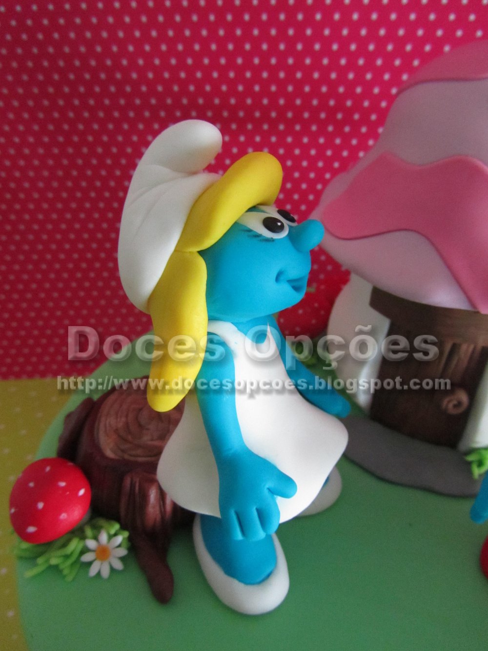 Doces Opções: A Estrunfina e o Papa Smurf no aniversário da Catarina