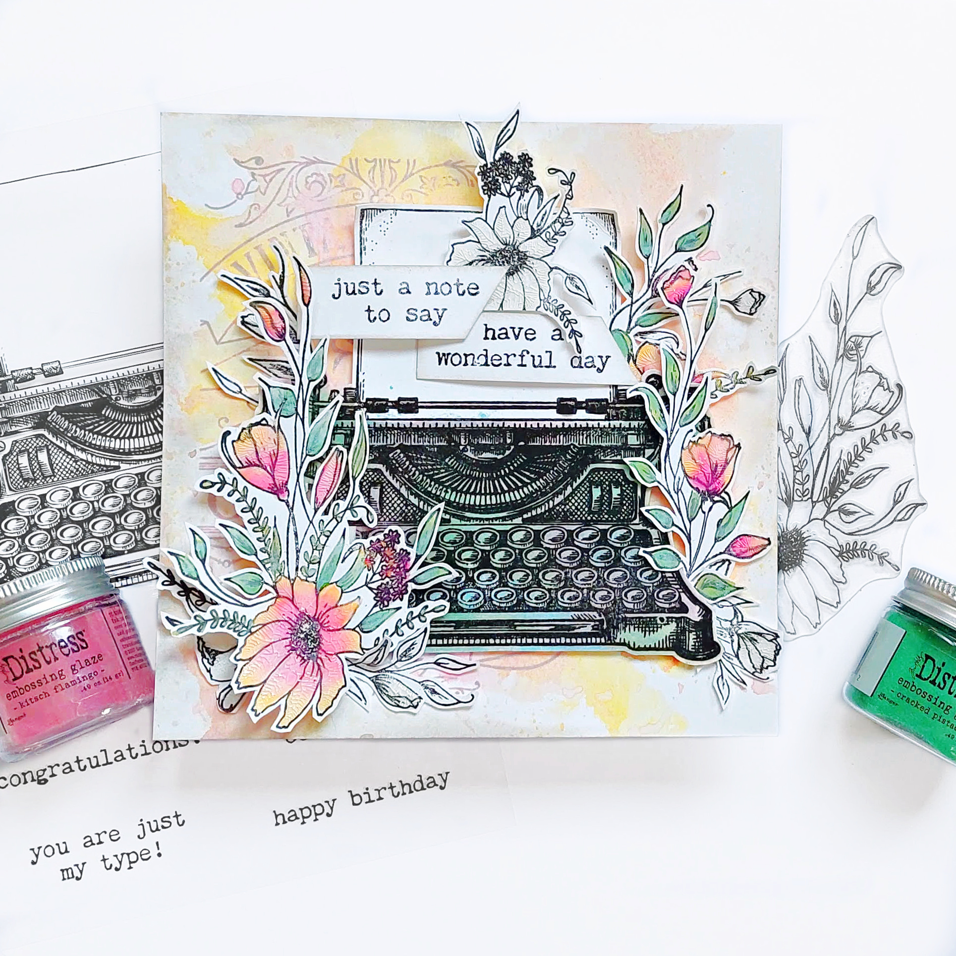 Learning to photograph my craft projects featuring Text(ures) stamps by ...