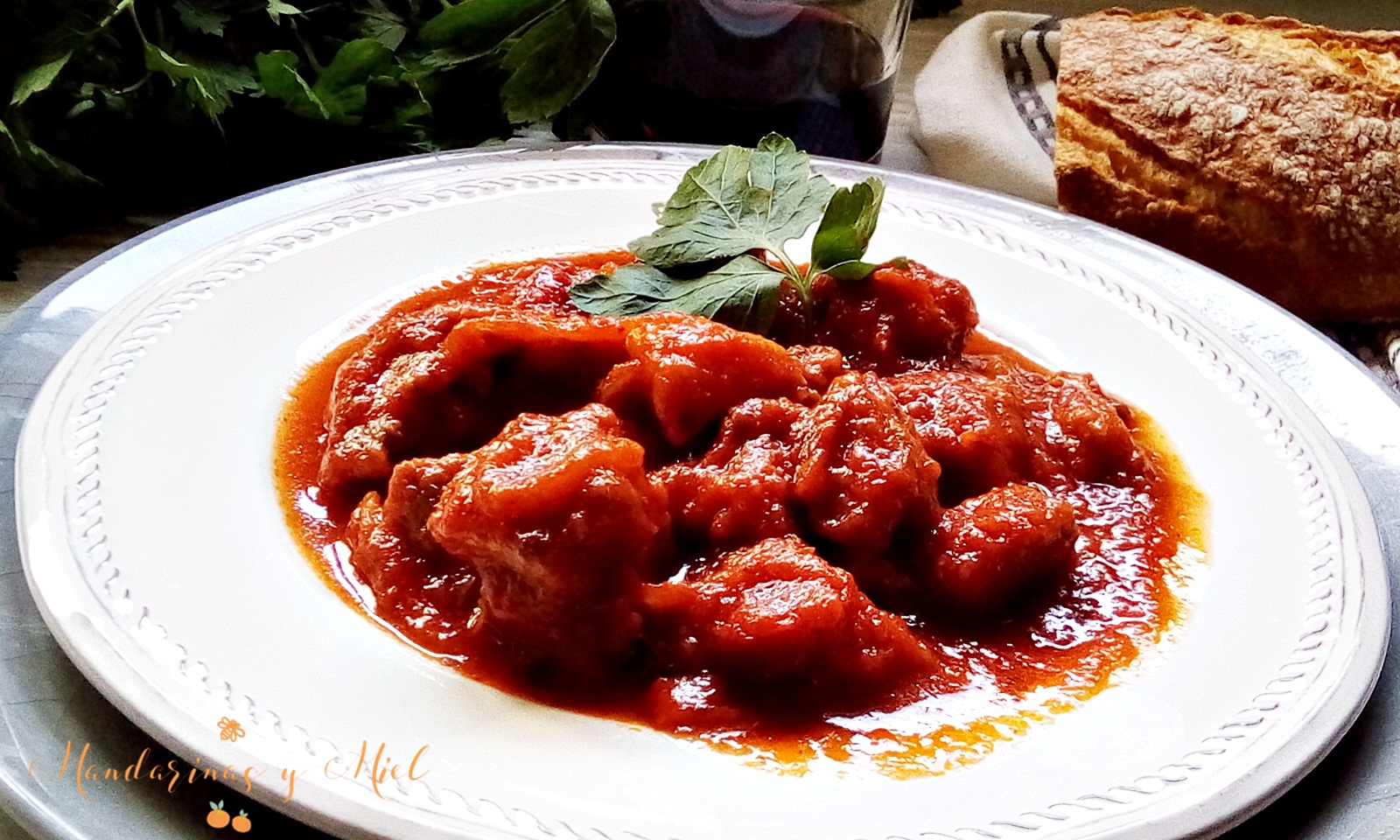 Magro con tomate | Mandarinas y miel