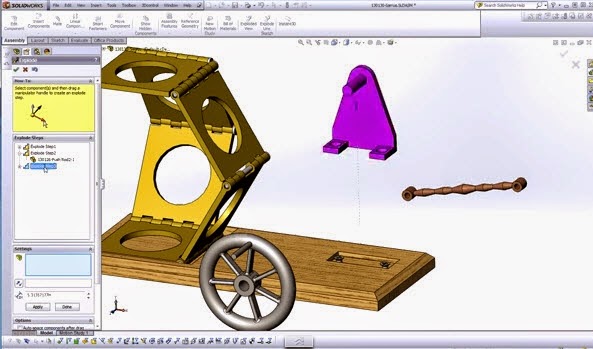 Solidworks Basic Assembly Techniques Part 4 Exploded View Configuration Explode Line Sketch