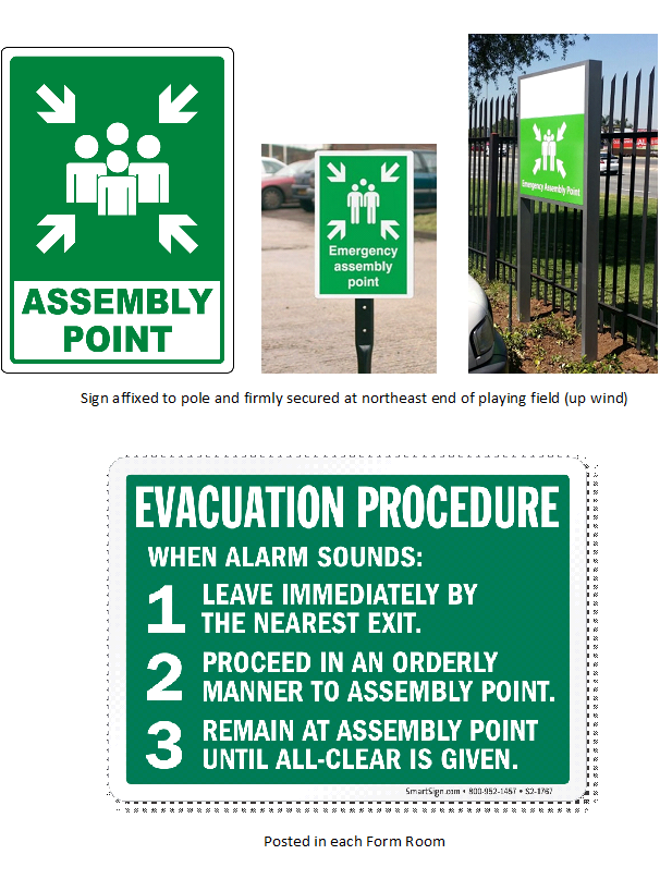 The Ellerslie School Health and Safety Committee: SIGNAGE FOR EMERGENCY ...