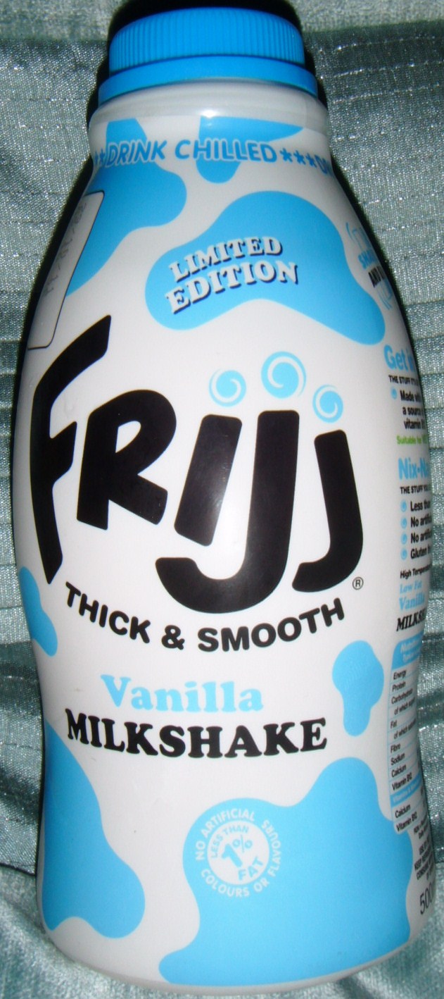 FOODSTUFF FINDS: Frijj Vanilla Milkshake [Limited Edition] (Waitrose ...