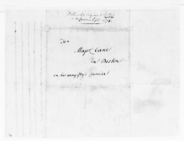 Dr Benjamin Church Jr: Dr Church's Cypher Letter to John Fleeming