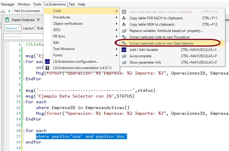 Características de Genexus que vale la pena conocer: DataSelectors con ...