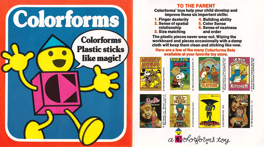 Vault 1541: [YouTube] Colorforms