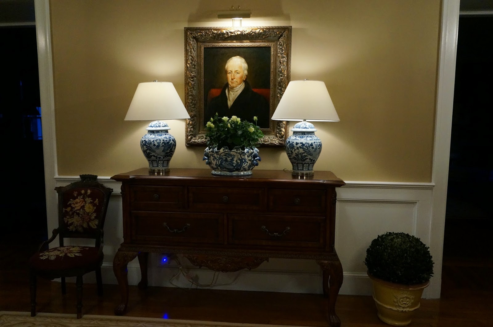 Room Reveal: The Front Hall - Preppy Empty Nester F