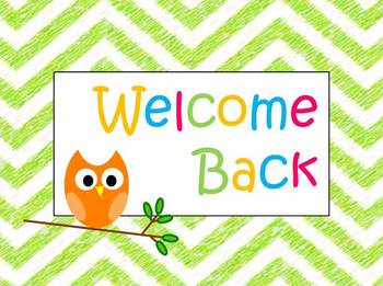 Welcome Back Friends!