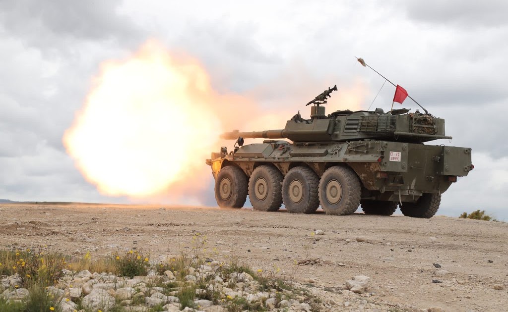 SNAFU!: Spanish Army's Wheeled Armored Mobile Gun System at work...