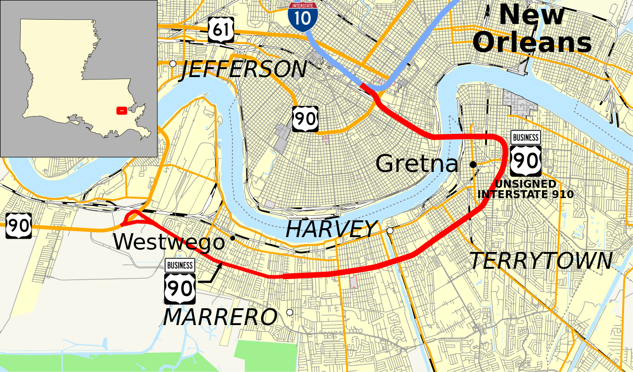 The Unsigned Interstate Highways
